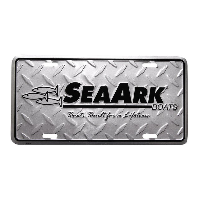 Silver SeaArk License Plate